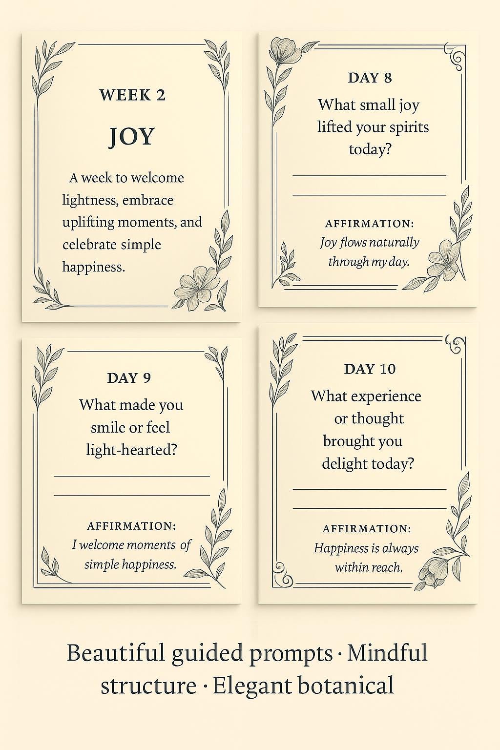 30-day Well-being Journal Printable | A4 Self-care Workbook | Daily ...