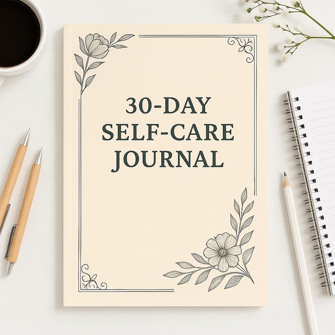 30-day Well-being Journal Printable | A4 Self-care Workbook | Daily ...
