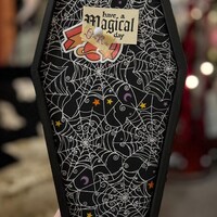Custom Black Framed Coffin Pin Board: Gothic Enamel Pin Display - Etsy