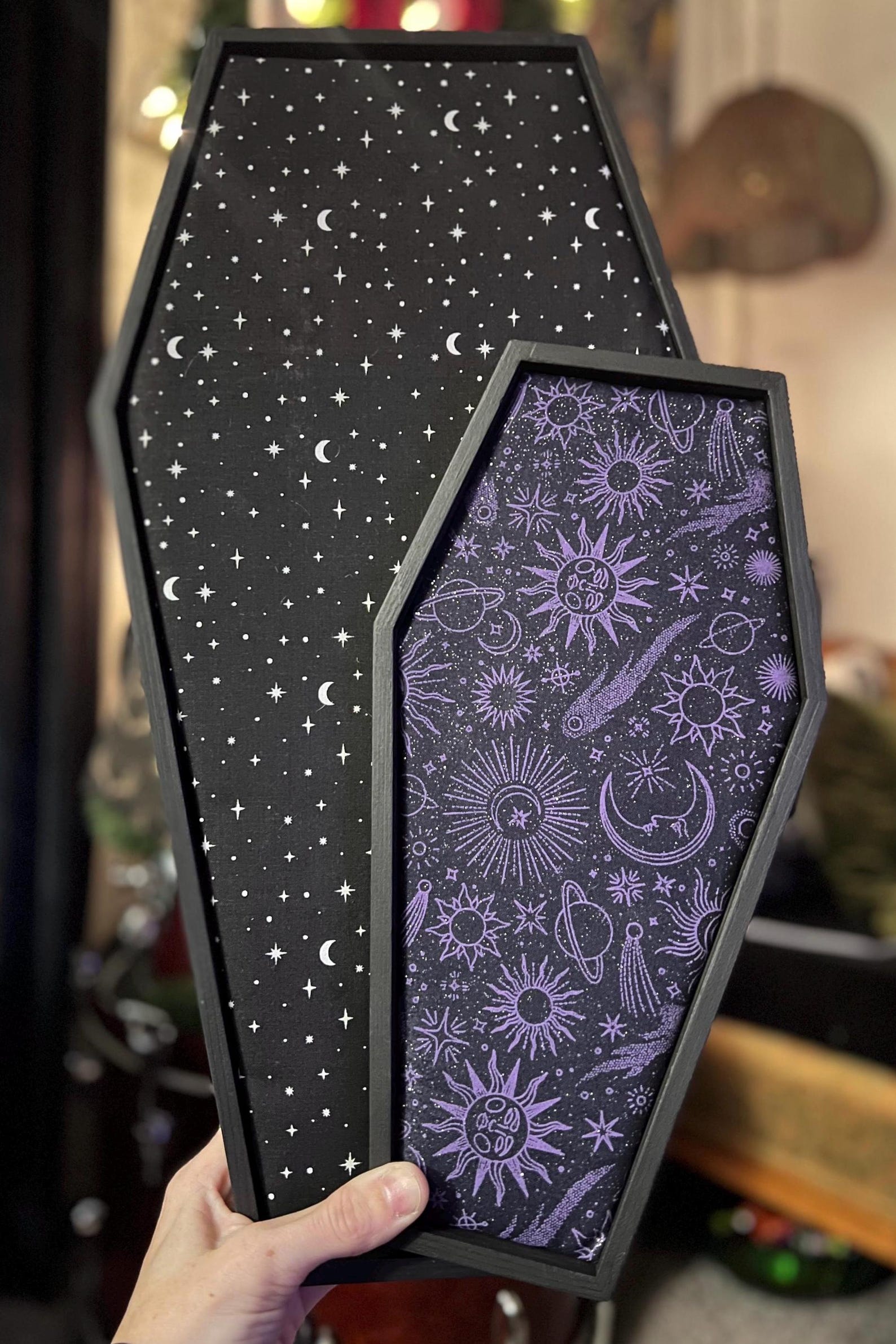 Gothic Coffin Pin Board – 18" Wall Display for Enamel Pins, Brooches ...