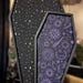 Gothic Coffin Pin Board – 18" Wall Display for Enamel Pins, Brooches ...