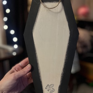 Gothic Coffin Pin Board – 18" Wall Display for Enamel Pins, Brooches ...