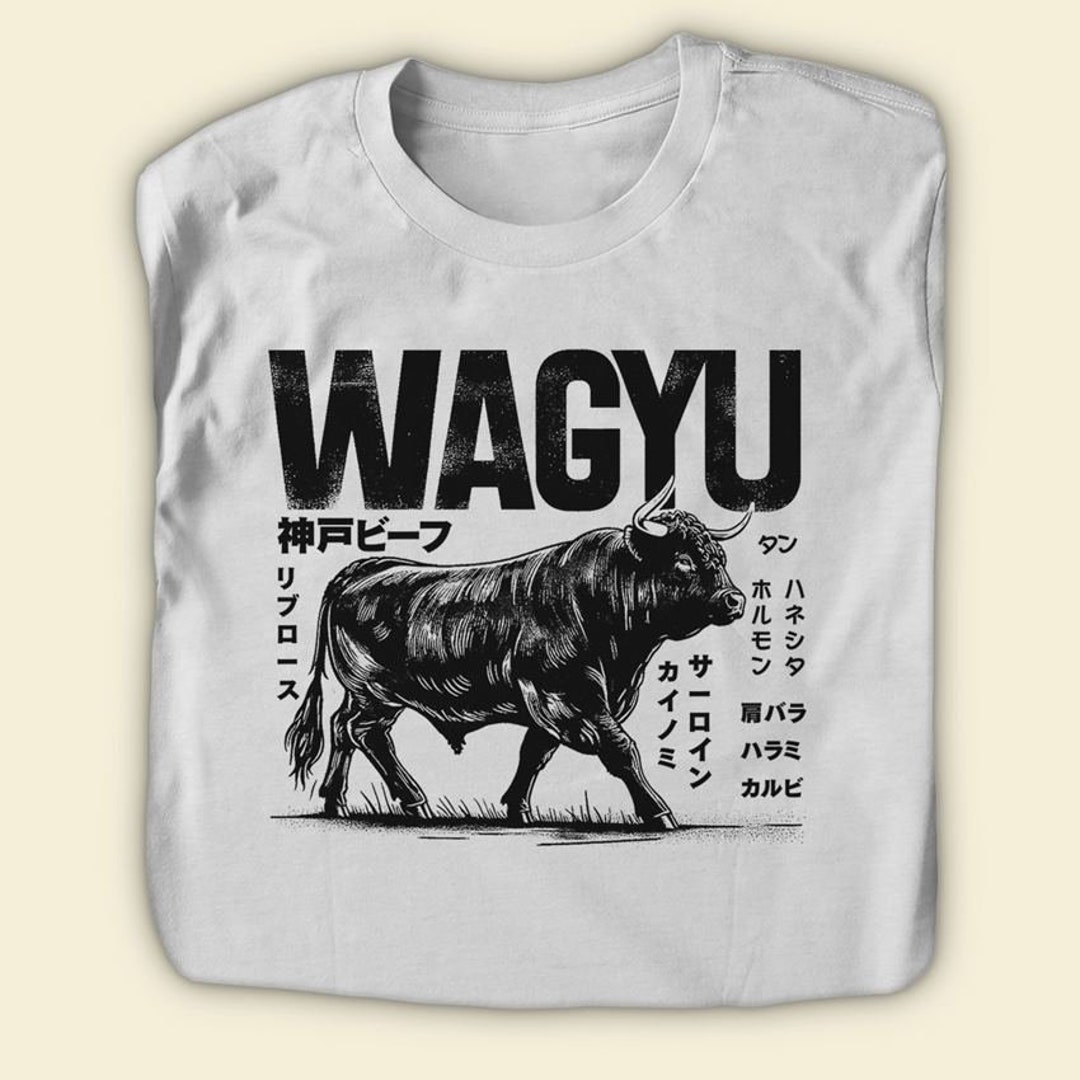 Wagyu Tshirt Japan Kobe Beef Shirt Cow Cattle Japanese - Men Sizes ...
