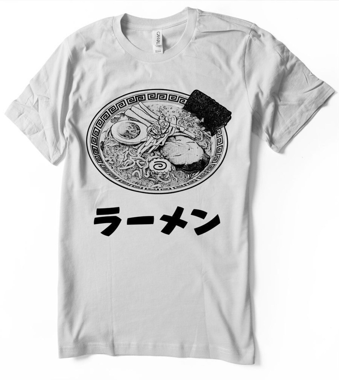 Ramen T-shirt Japanese Tshirt - Men Sizes - Hand Screenprinted - Etsy