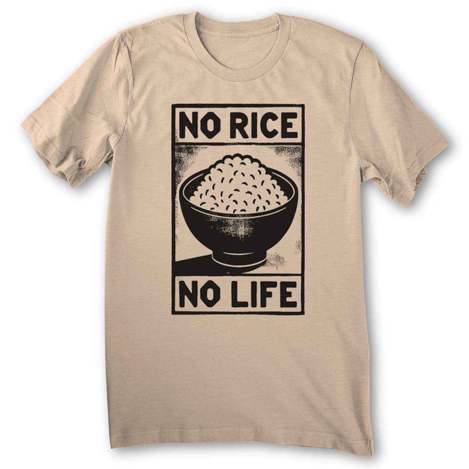 Rice T-shirt Japan Shirt Rice Bowl Gohan No Rice No Life - Men Sizes ...