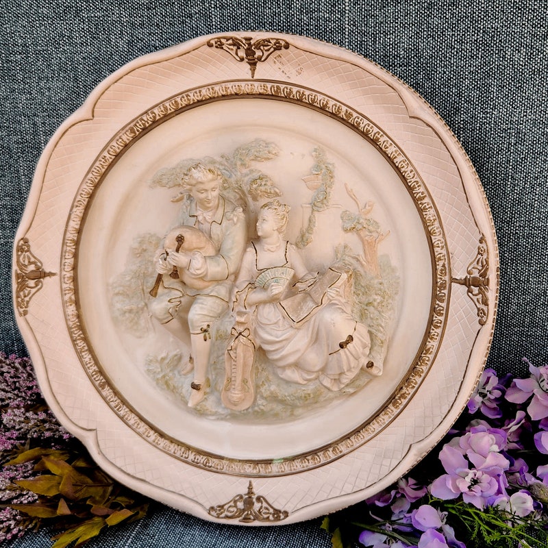 Chalkware Plaques - Etsy