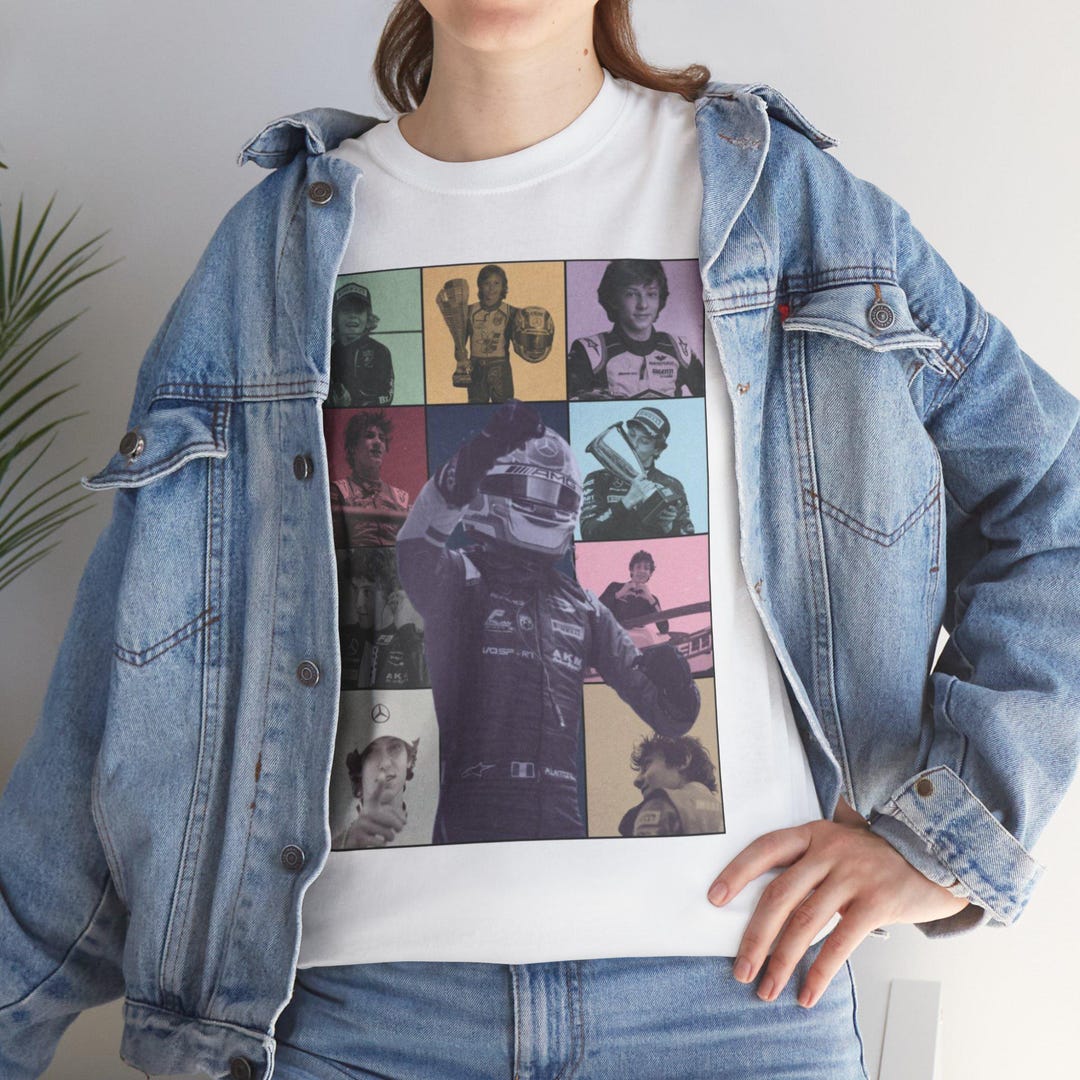 Kimi Antonelli Retro Photo-grid T-shirt Vintage Fan Edition - Etsy