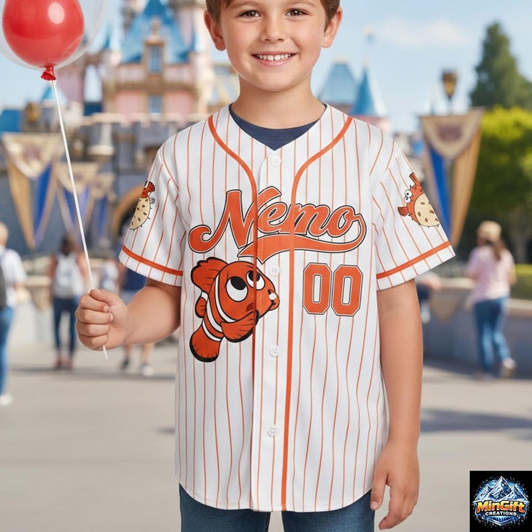 Personalized Finding Nemo Baseball Jersey, Baseball Team Outfit - Etsy