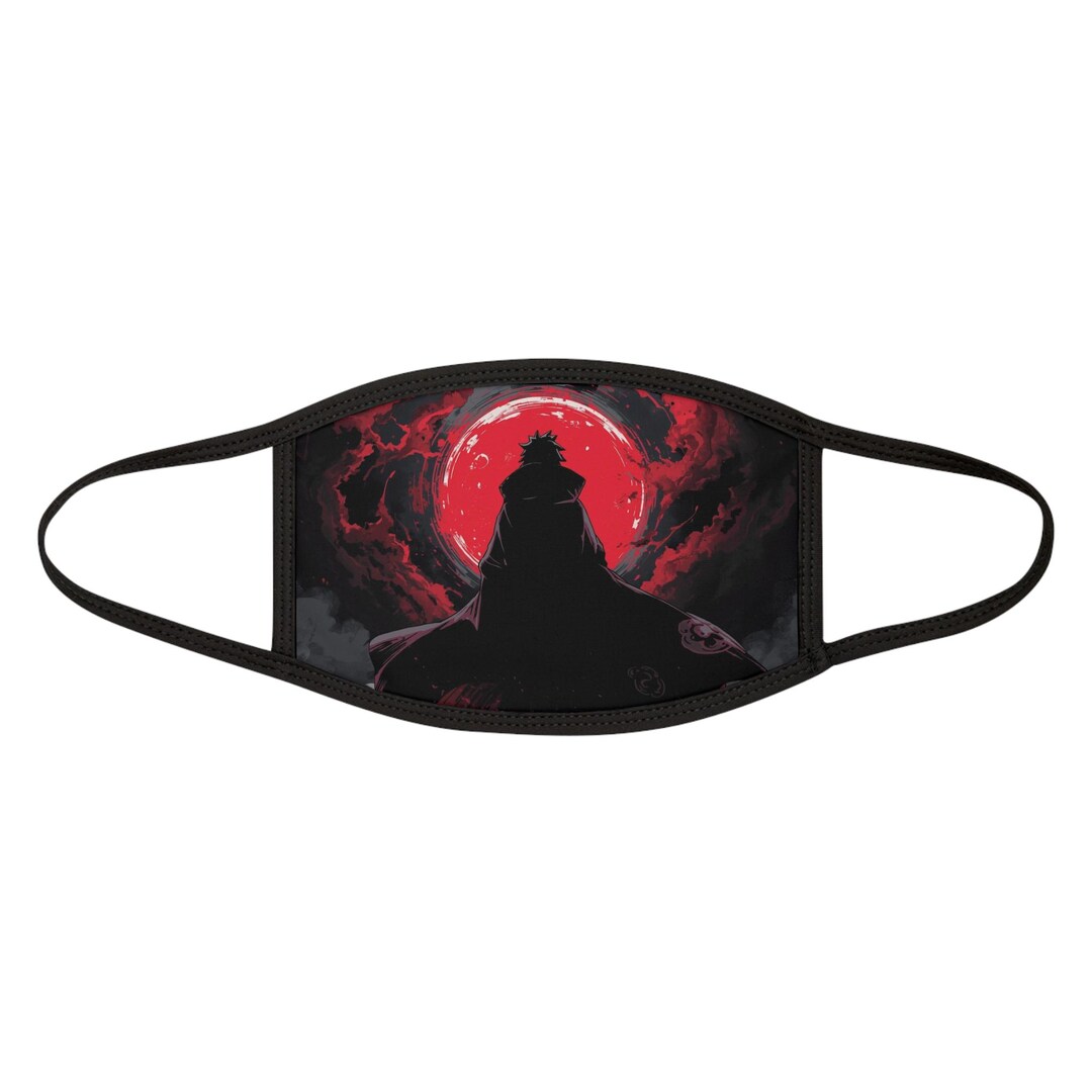 Naruto Obito at Red Moon Face Mask | Anime Moon Mask - Etsy