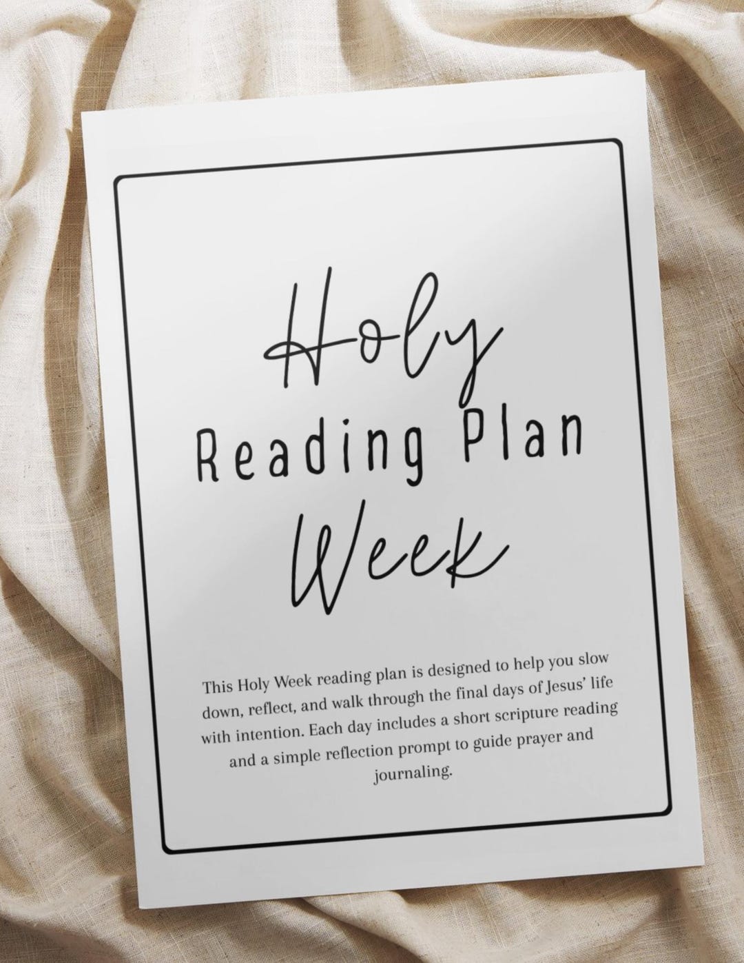 Holy Week Devotional | Easter Week | Bible Study Reading Plan ...