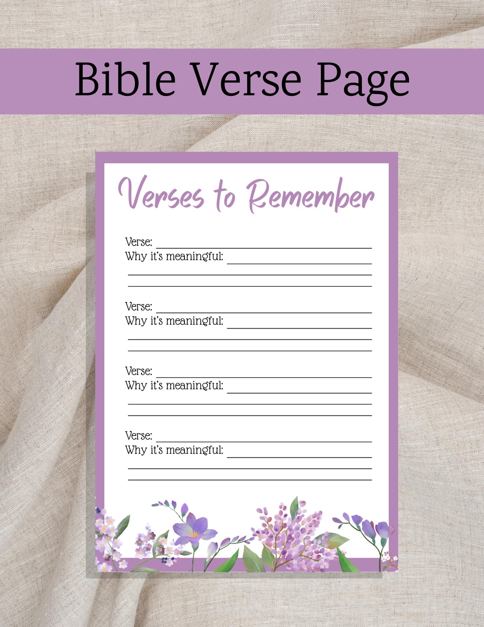 Bible Study Tip Ins | Printable Bible Inserts | Christian Journaling - Etsy