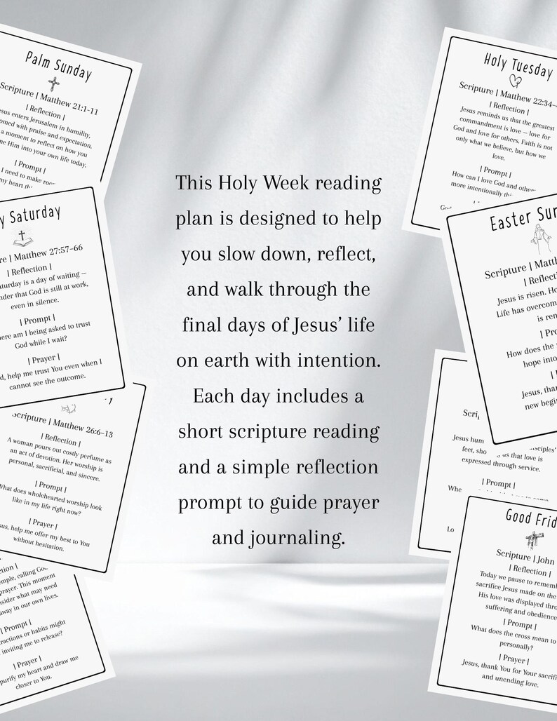 Holy Week Devotional | Easter Week | Bible Study Reading Plan ...