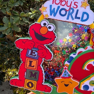 Elmo Cake Topper | Personalized Sesame Street Birthday Decorations ...
