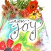 Choose Joy Art / Inspirational Art Print (8.5x11 Inch) / Joyful Gift ...