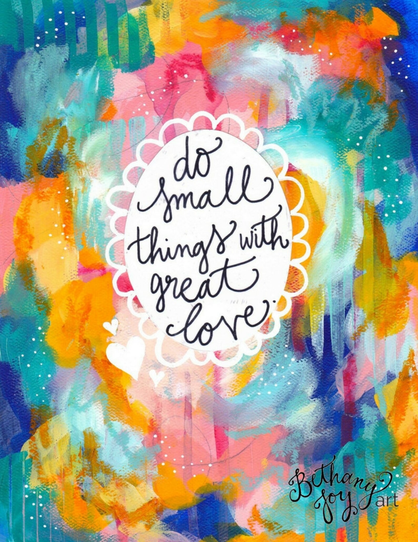 Inspirational Art Print: do Small Things With Great - Etsy Australia