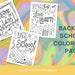 Back to School Coloring Pages - Set of 3 - for Digital and Printable ...