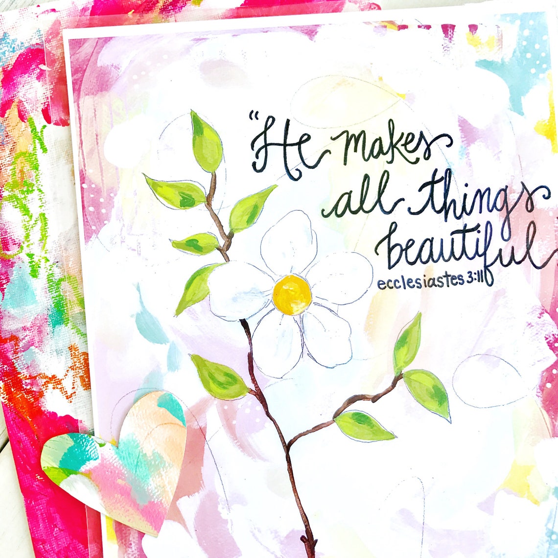 Inspirational Art Print 8.5x11 inch / Bible Verse Art / All | Etsy