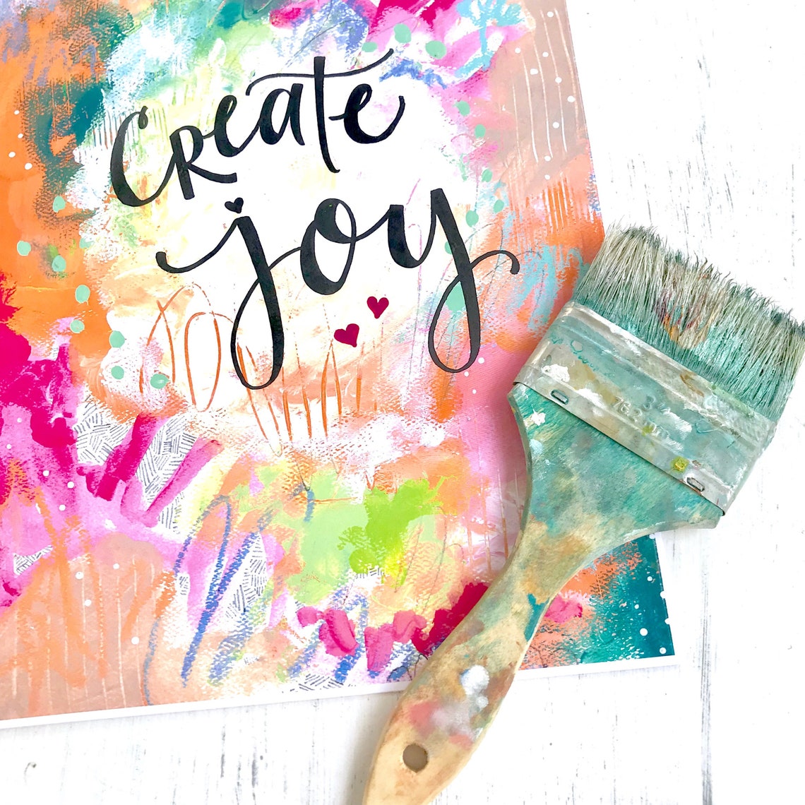 Create Joy 8.5x11 Inch Art Print / Gift for Creatives / Office and ...