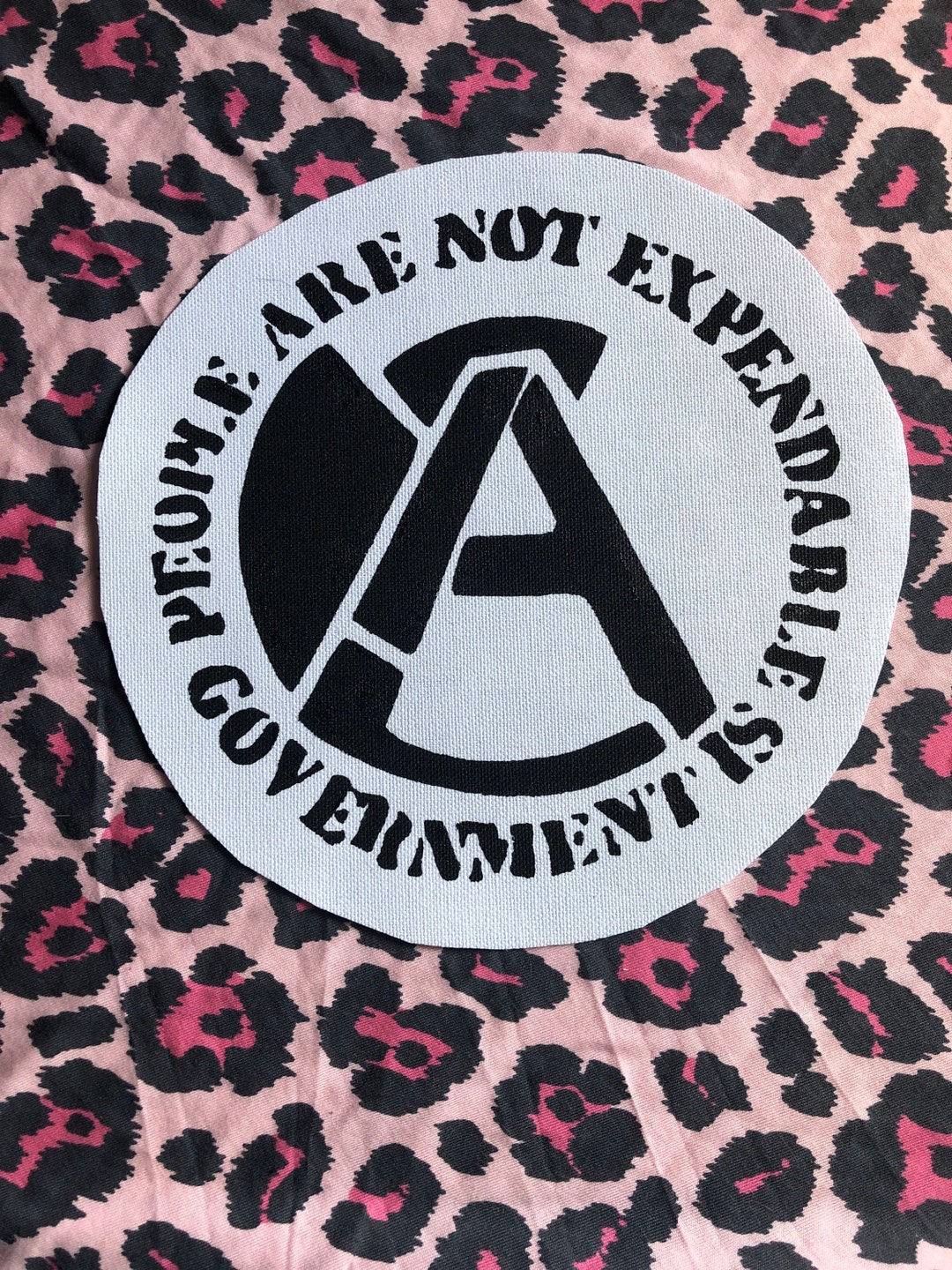 White Aus-rotten People Are Not Expendable Sew on Punk Patch - Etsy