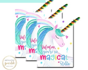 Unicorn valentine | Etsy