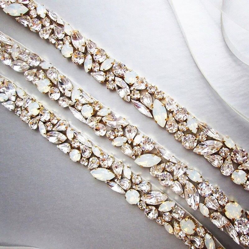 Beaded Bridal Sash - Etsy