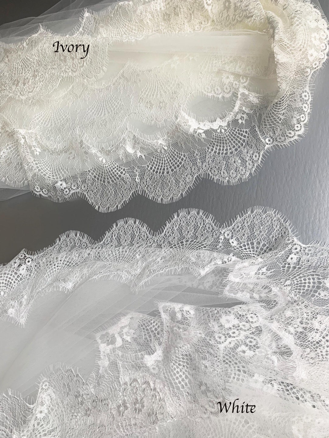 Lace Veil Fabric Swatches, Color Sample Swatches, Lace and Tulle - Etsy