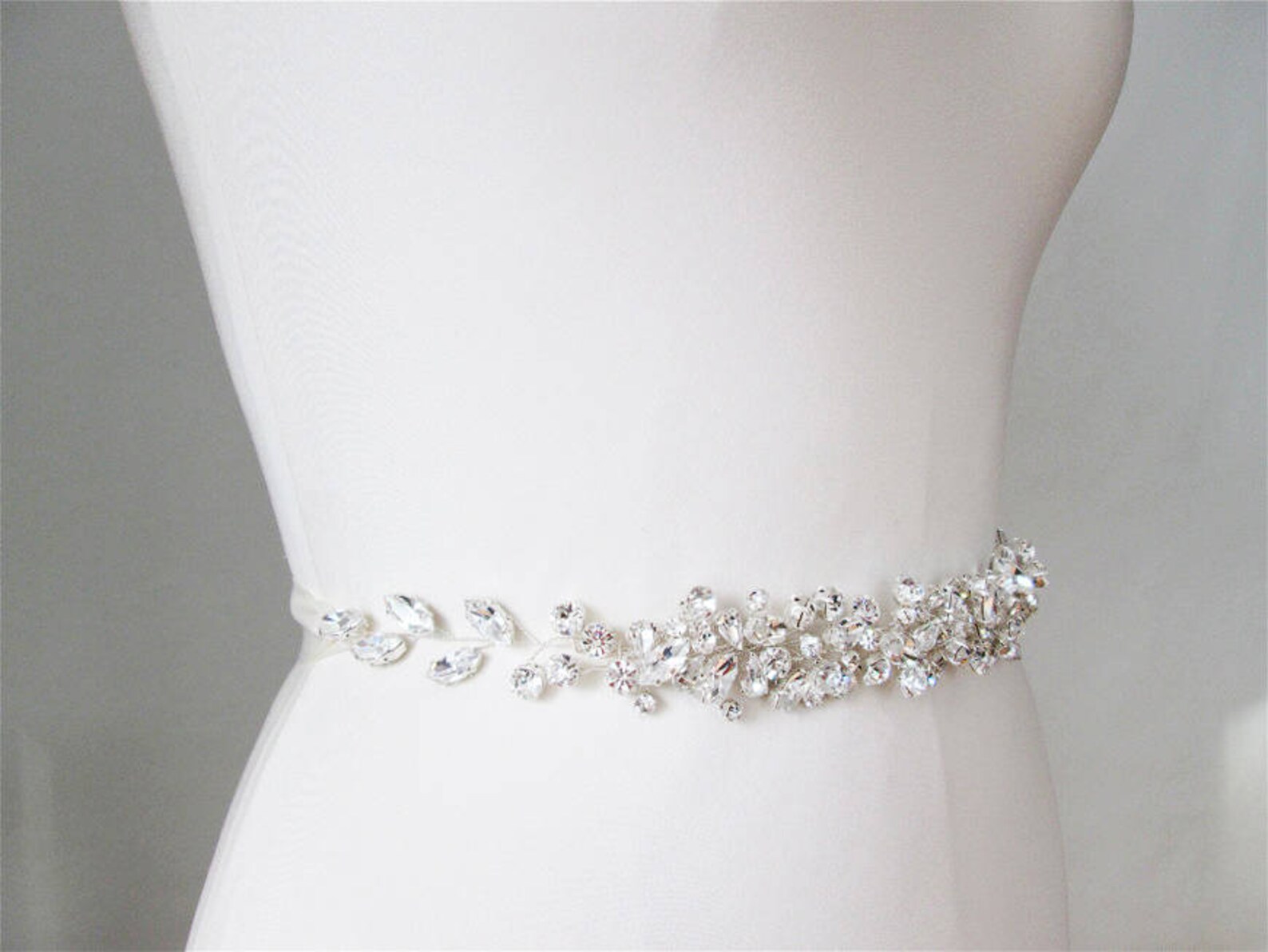 Bridal Belt Floating Crystal Belt Bridal Belt Sash Crystal - Etsy