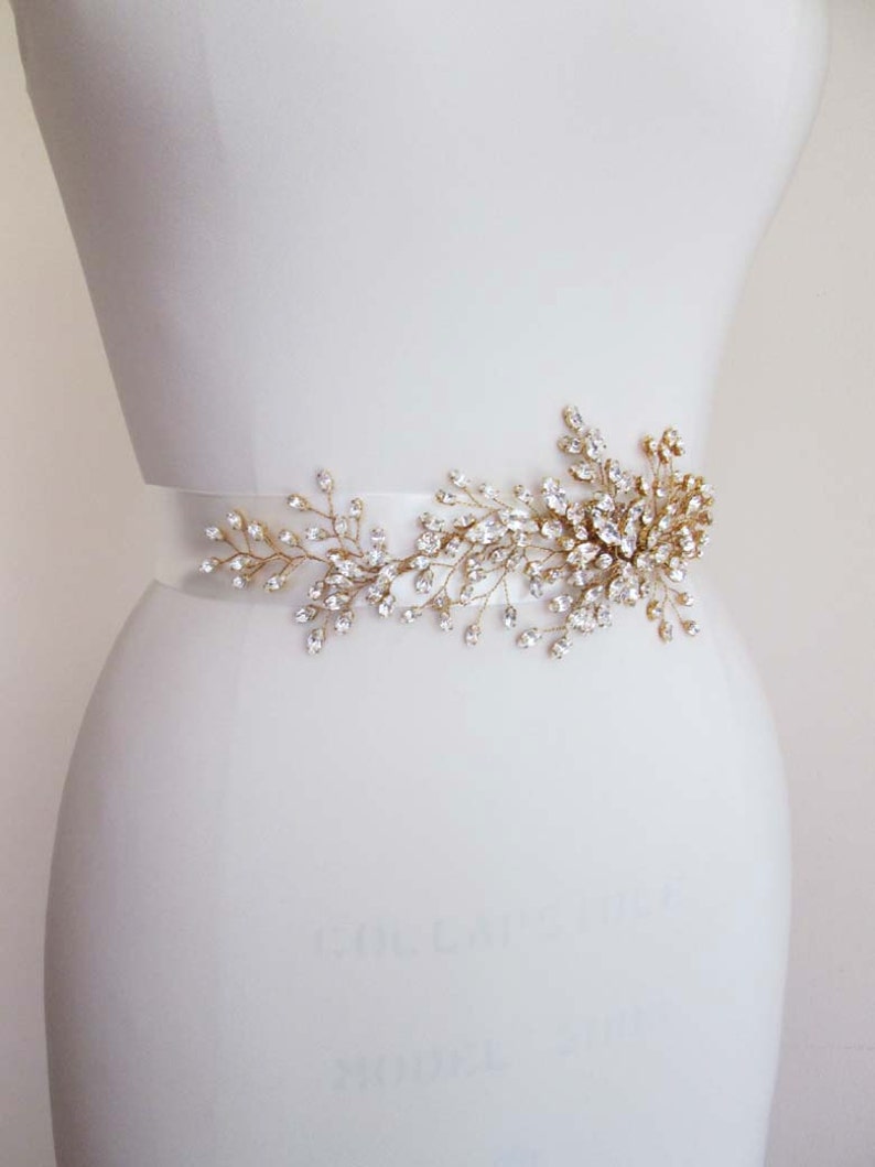 Exquisite bridal belt sash Bridal Swarovski crystal belt | Etsy