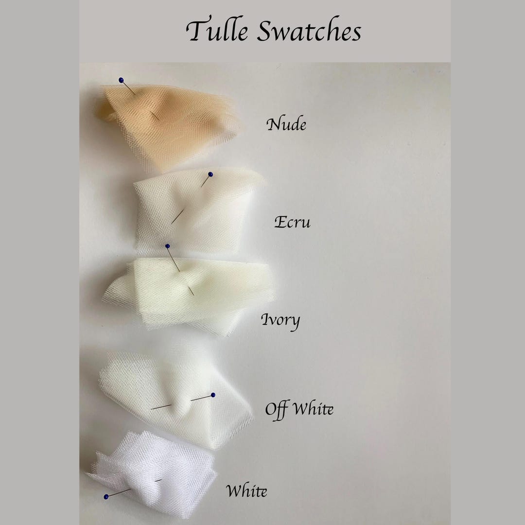 Tulle Swatches, Tulle Fabric Samples for the Veils - Etsy