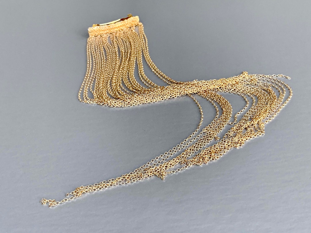 Modern Chain Hair Vine Clip Barrette, Chain Hair Accessory, Hair Vine ...