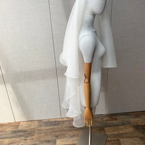 Silk Veil, Bridal Veil in Silk Organza, Exquisite 100% Silk Organza ...