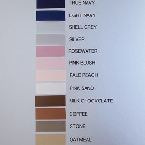 NEW COLORS Satin Ribbon Swatches, Ribbon Color Samples, Double Face ...