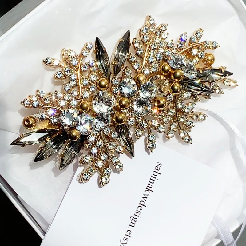 Diamond Hair Clip - Etsy