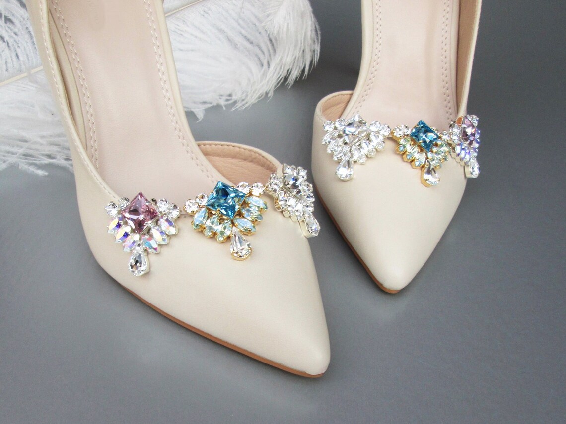 Mix and Match Shoe Clips Bridal Shoe Clips Premium European - Etsy