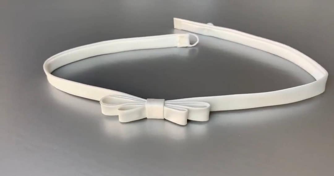 Bridal Belt 2 Ways, Skinny Silk Satin Belt With Detachable Bow, Wedding ...