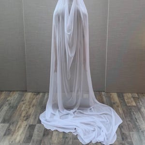 Boho Veil, Silk Bridal Veil in Pure Silk Chiffon, Exquisite 100% Silk ...
