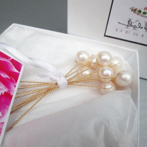 Pearl Pins, Modern Minimalist Fine Cultured Freshwater Pearl Pins ...