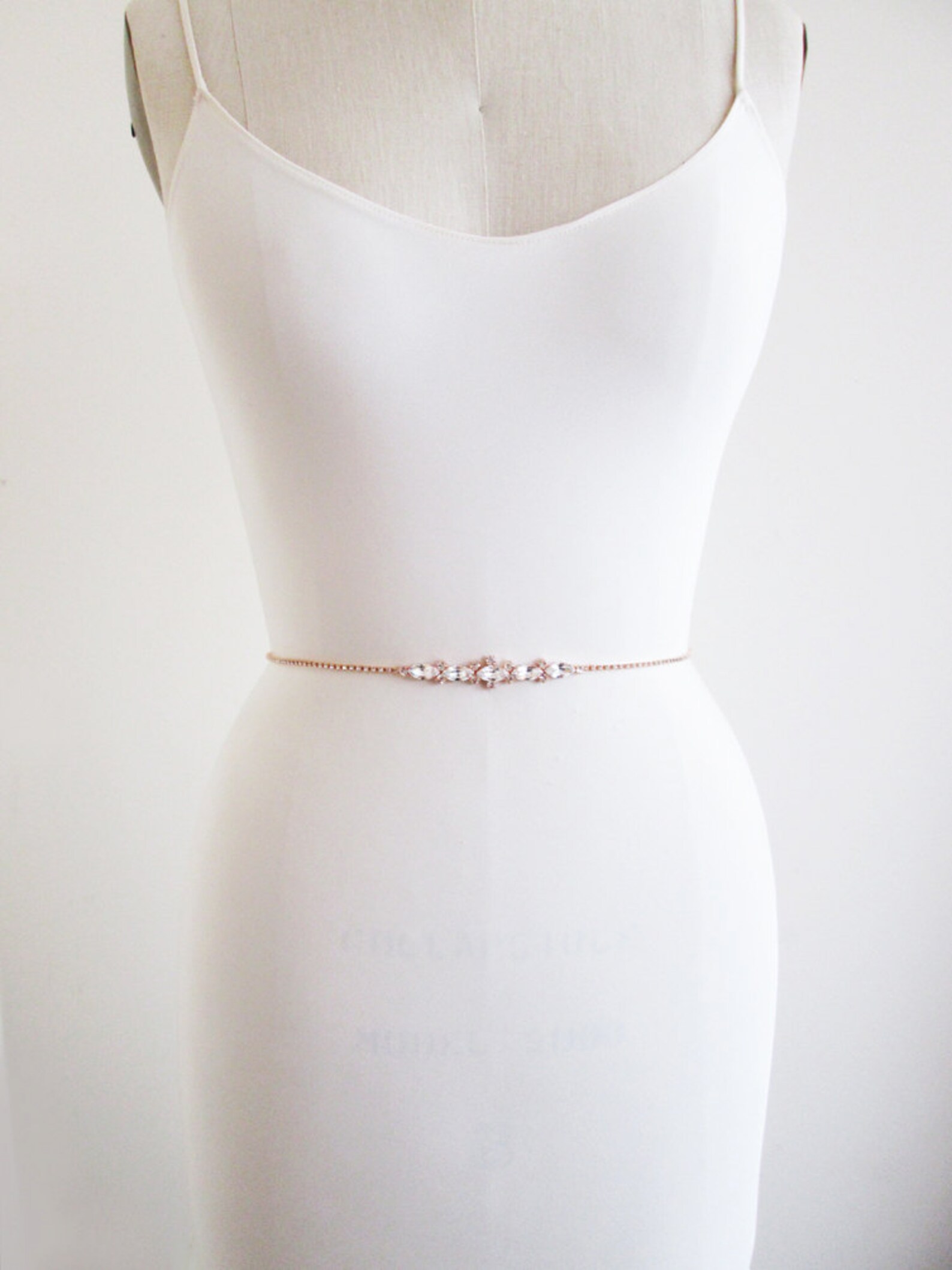 Bridal Belt Rose Gold Bridal Belt Super Skinny Bridal Belt - Etsy