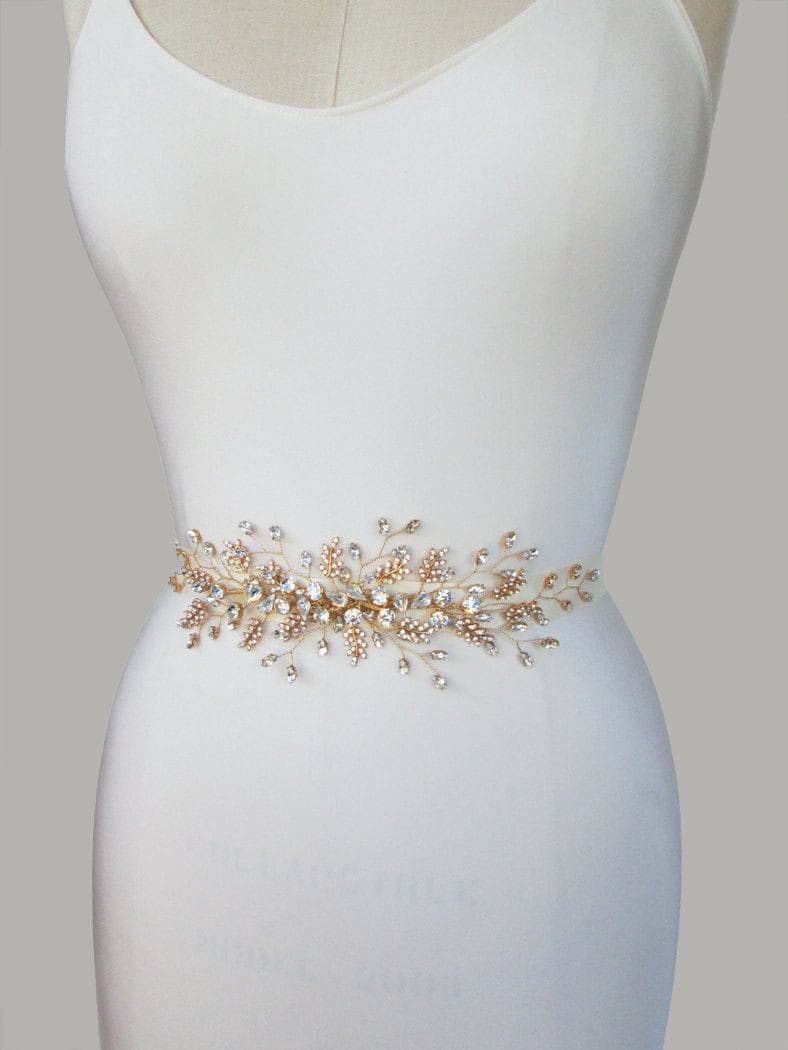 Wedding Belt Bridal Crystal Belt Crystal Bridal Belt in - Etsy
