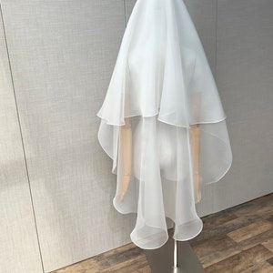 Silk Veil, Bridal Veil in Silk Organza, Exquisite 100% Silk Organza ...