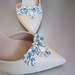 Something Blue Shoe Clips Bridal Shoe Clips Premium European - Etsy