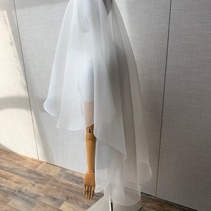 Silk Veil, Bridal Veil in Silk Organza, Exquisite 100% Silk Organza ...