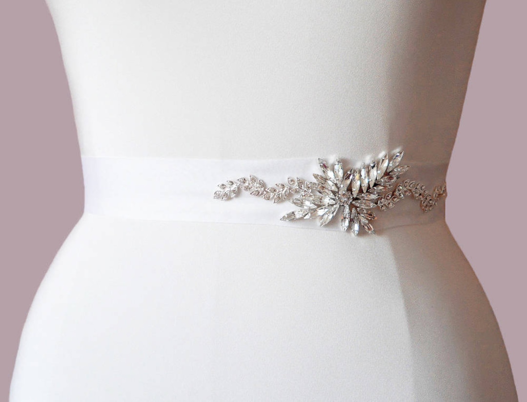 Bridal Belt, Bridal Belt Sash, Bride Flower Girl Bridesmaids, Beaded ...