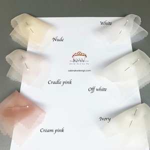 Silk Veil Bridal Veil in Silk Organza, Exquisite 100% Silk Organza ...