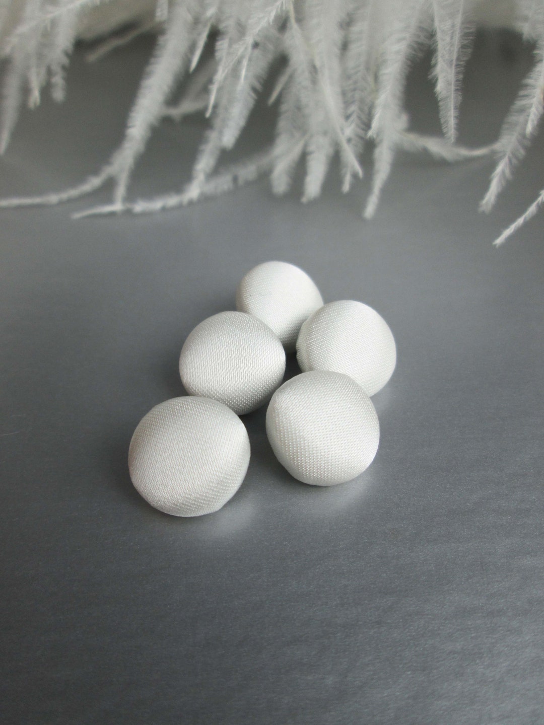 Wedding Buttons, Ivory Silk Bridal Buttons, Dress Fabric Buttons ...