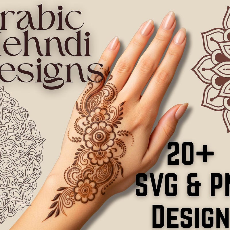 Buy Mehndi Stencil Online In India - Etsy India