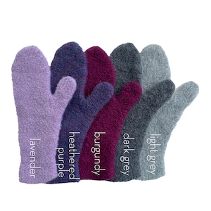 Felted Merino Wool Mittens // Wool Mittens // Plain Mittens // Felt ...