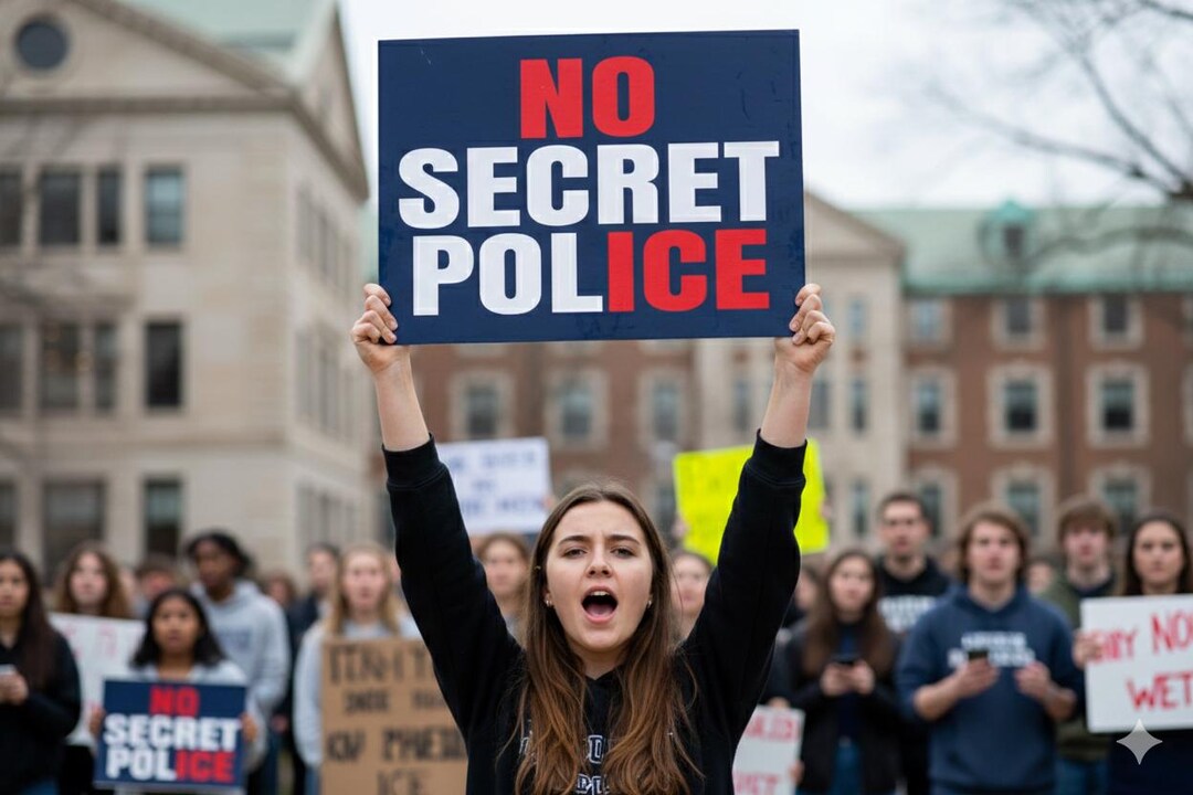 Anti Tyranny Yard Sign, No Secret Police Metal Decor, Social Justice ...