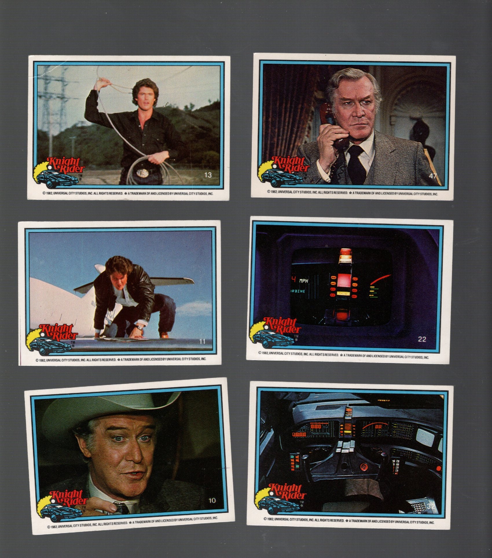 Lot of 6 Knight Rider TV Show Trading Cards David Hasselhoff - Etsy