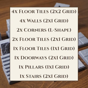 DnD Gelände Starter Set - 16 Teil | Magnetische Dungeon Tiles 28 mm ...